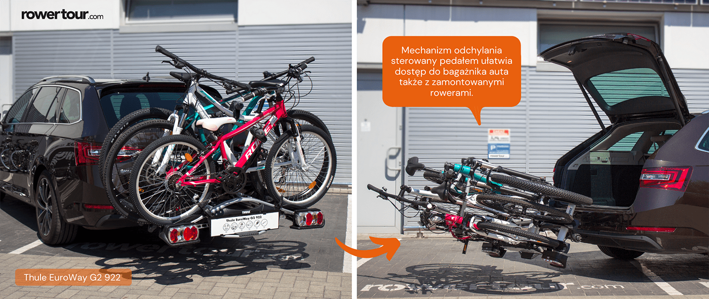 Jaki bagażnik samochodowy na rower na hak Thule wybrać? - Rowertour.com